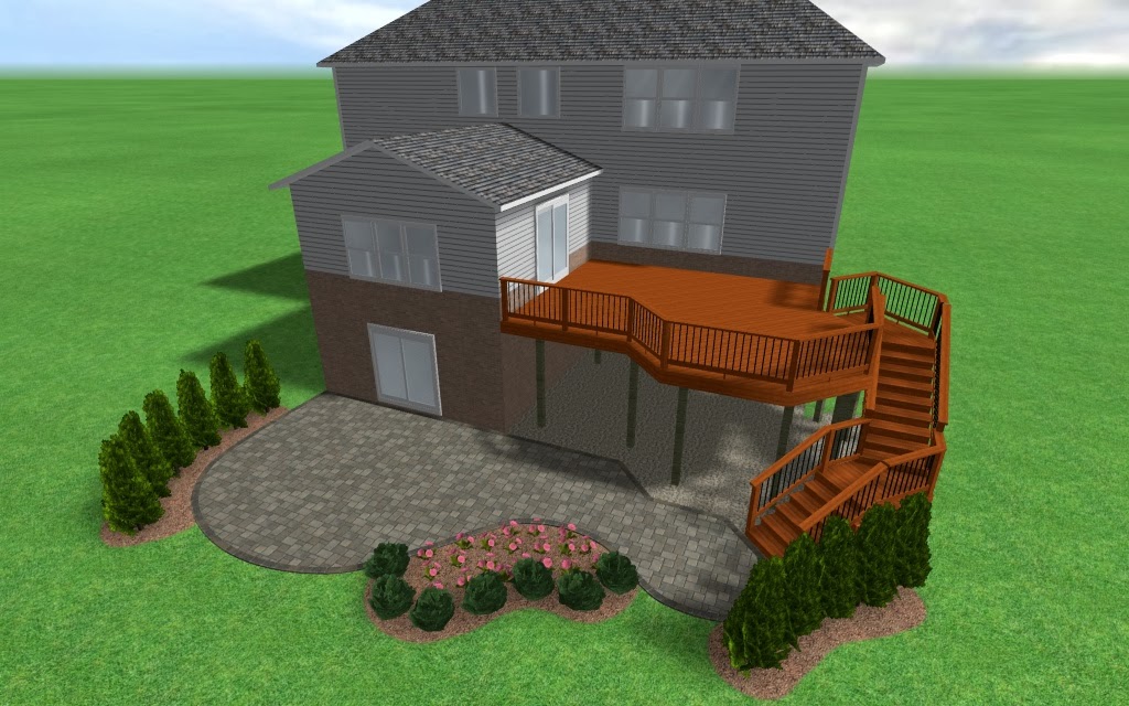 Outdoor Living: Deck designs from 2013 - Adding flair to a square deck.