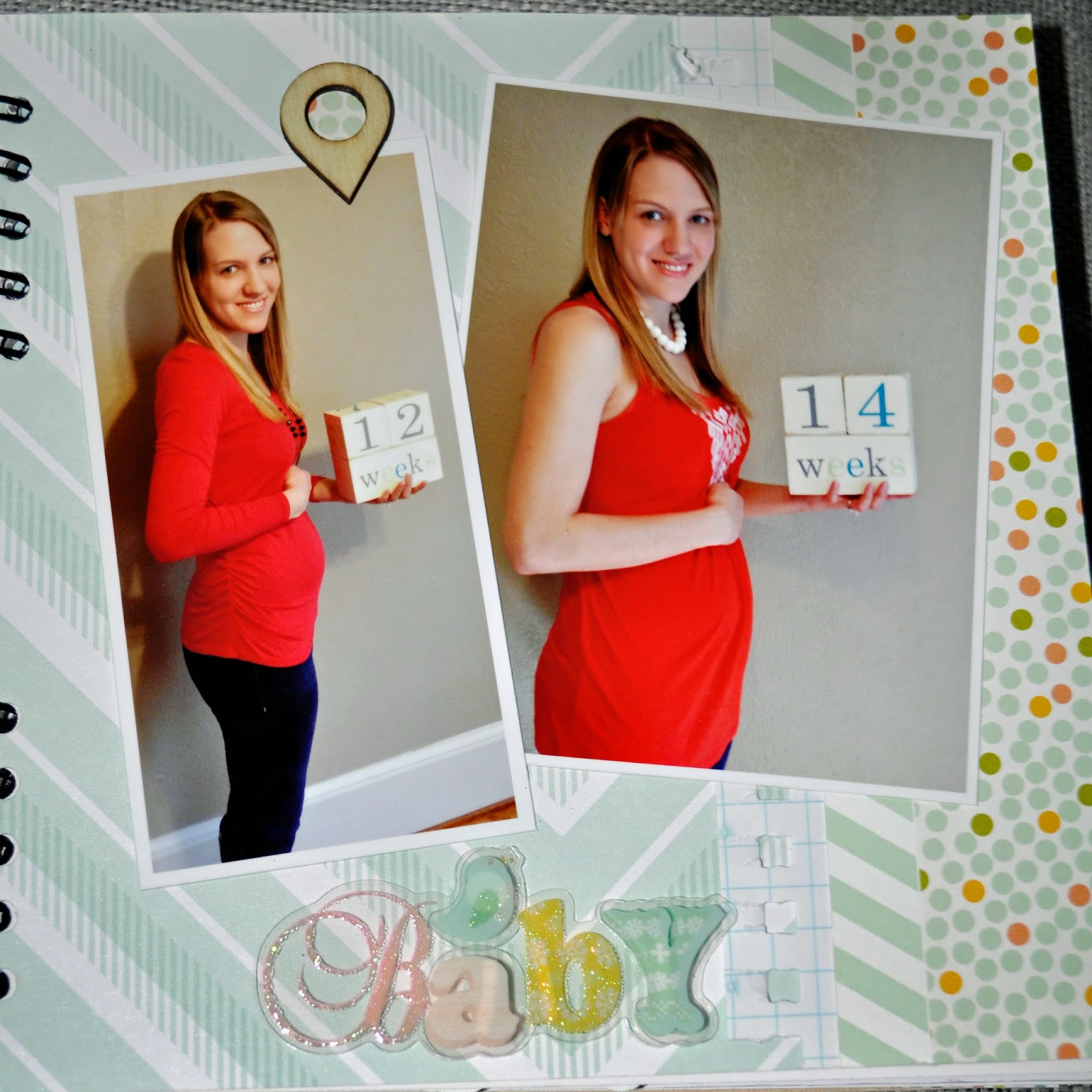 Finding Beauty in Life: Scrapbook Monday: Pregnancy Mini Album - Gift ...