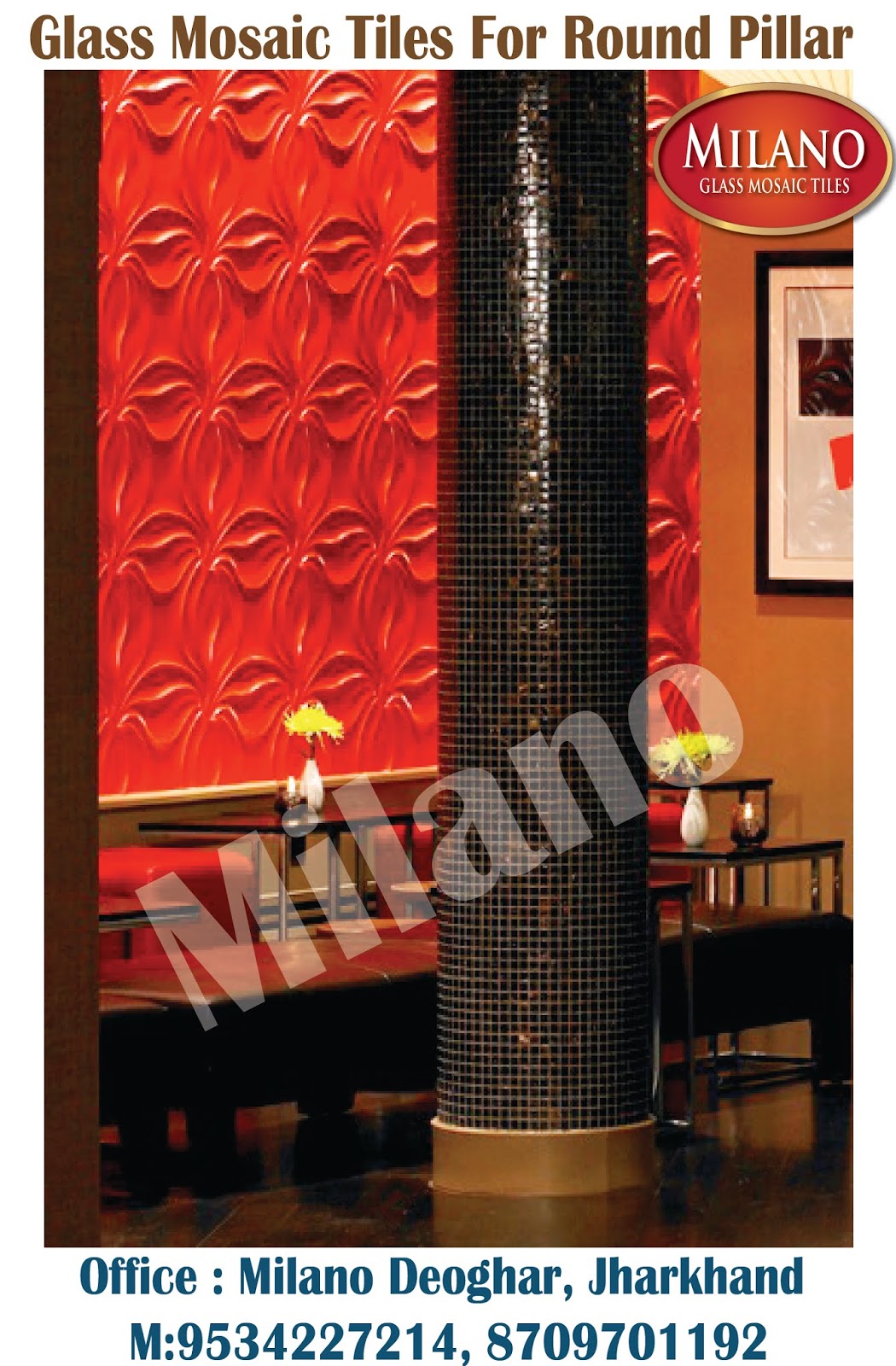 Round Pillar Design with Pillar Tiles