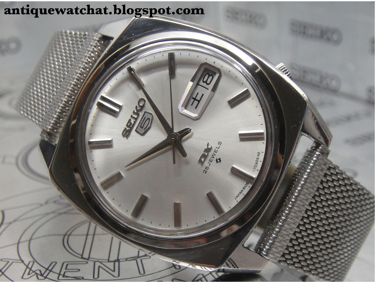 Antique Watch Bar: SEIKO 5 AUTOMATIC DX 6106-7030 S5A22 (SOLD)