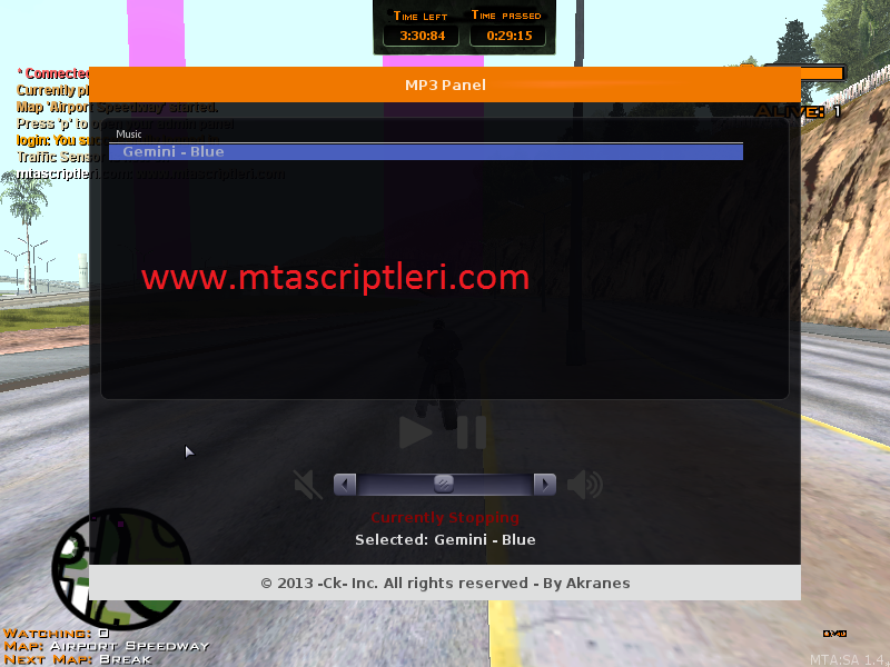 MTA-SA MP3-Panel | MTA SCRİPTLERİ