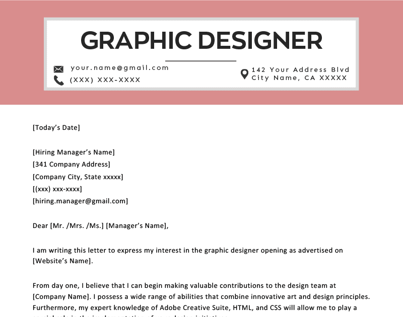 Creative Cover Letter Samples ~ Resume Letter