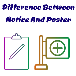 Difference Between Notice And Poster