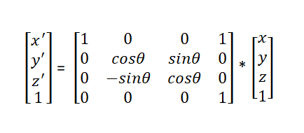 Write Down The Equation And Transformation Matrix For 3D Rotation About ...