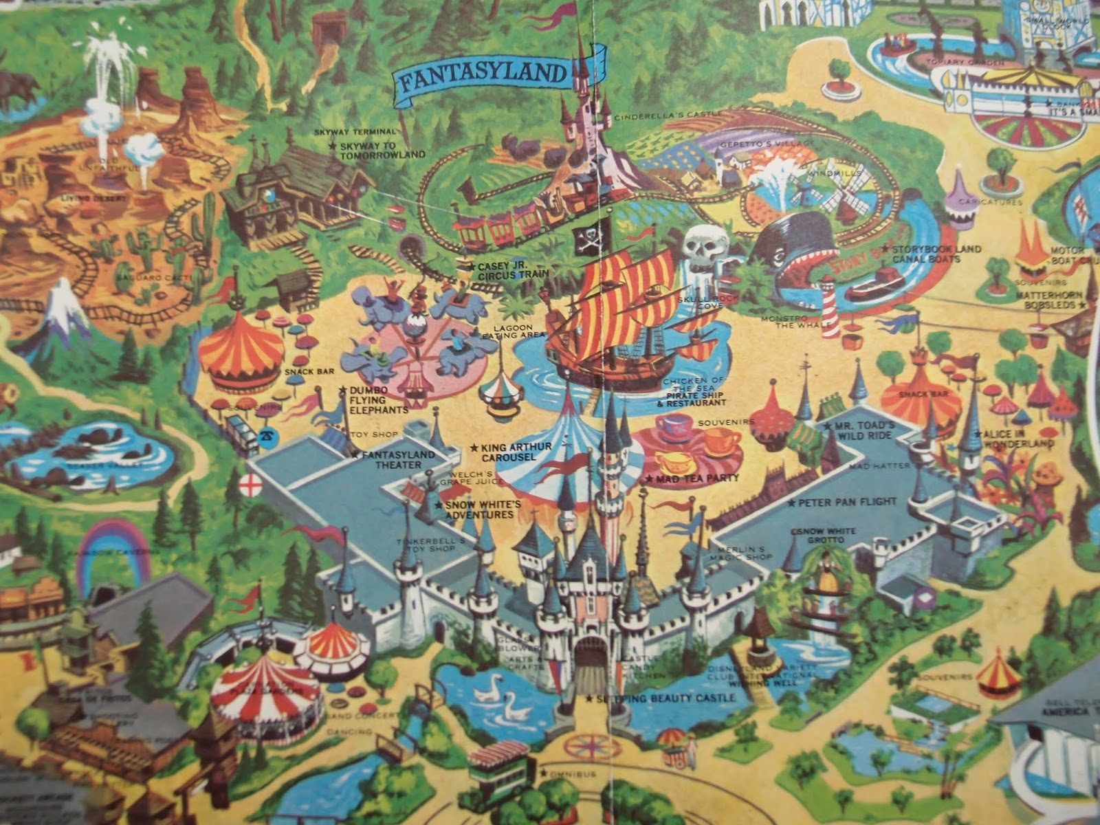 Bayern Kurve Blog: 1968 Disneyland Fun Map