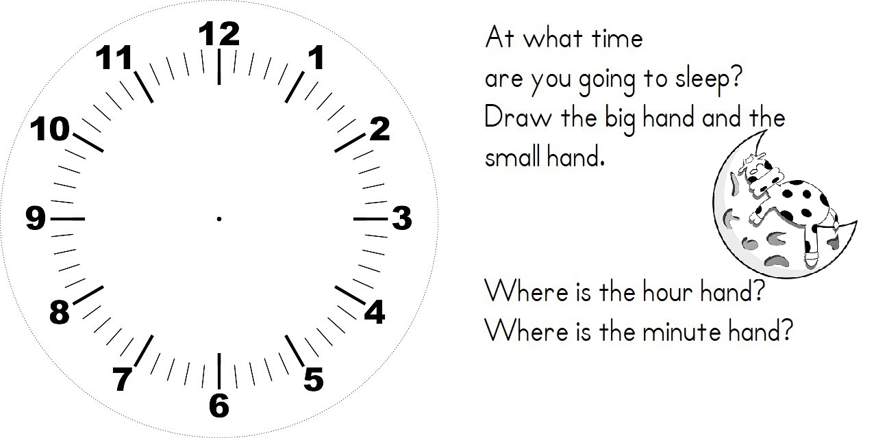 Animations a2z: Learning Clock- Educational Coloring Pages