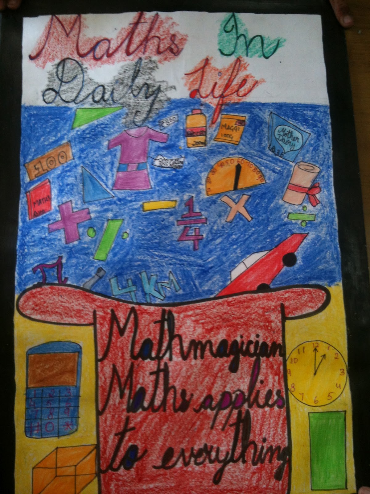 Bbps (Bal Bharati Public School), Rohini: Maths in Daily Life - Poster ...