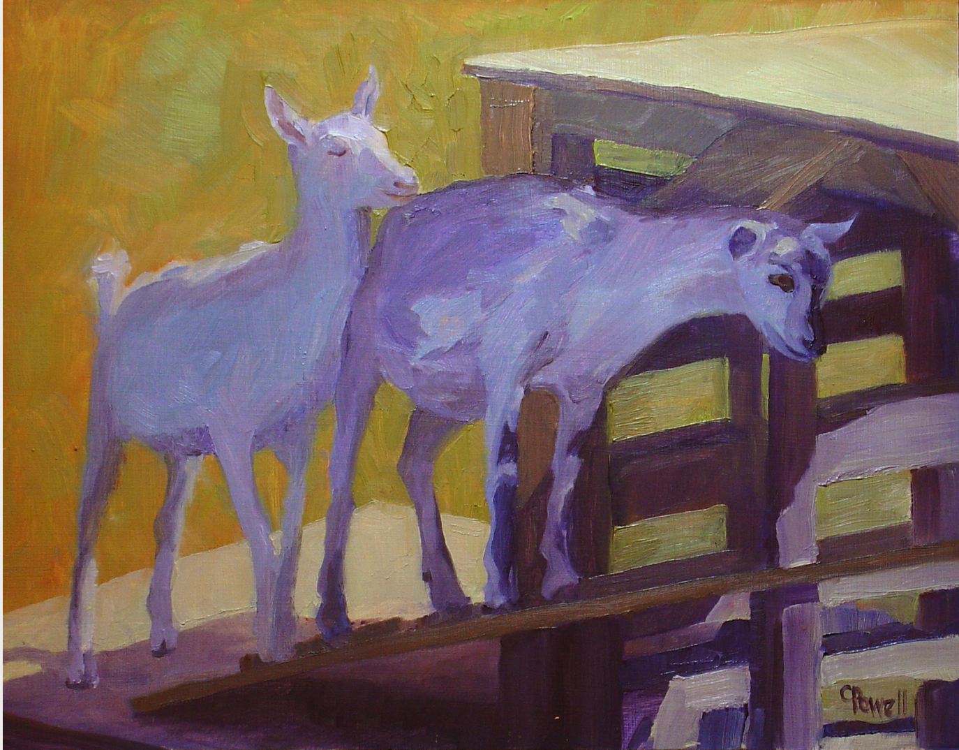Cheryl Powell Art: Goat Lady Dairy - Tate Family Art Collection