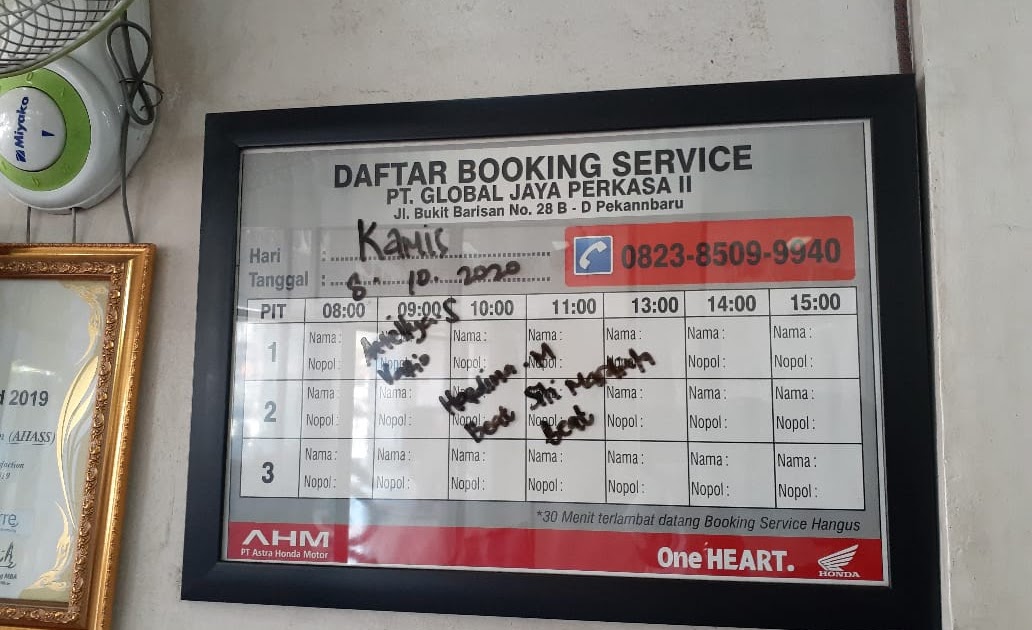 Booking Service di AHASS GJP 2, Dapat Diskon Jasa Service - QOSIM ...