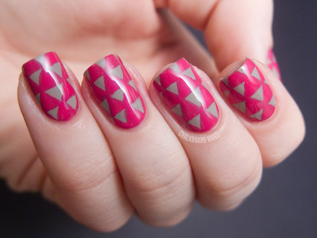 Triangle Pattern Nails | Chalkboard Nails | Phoenix, Arizona Nail Artist