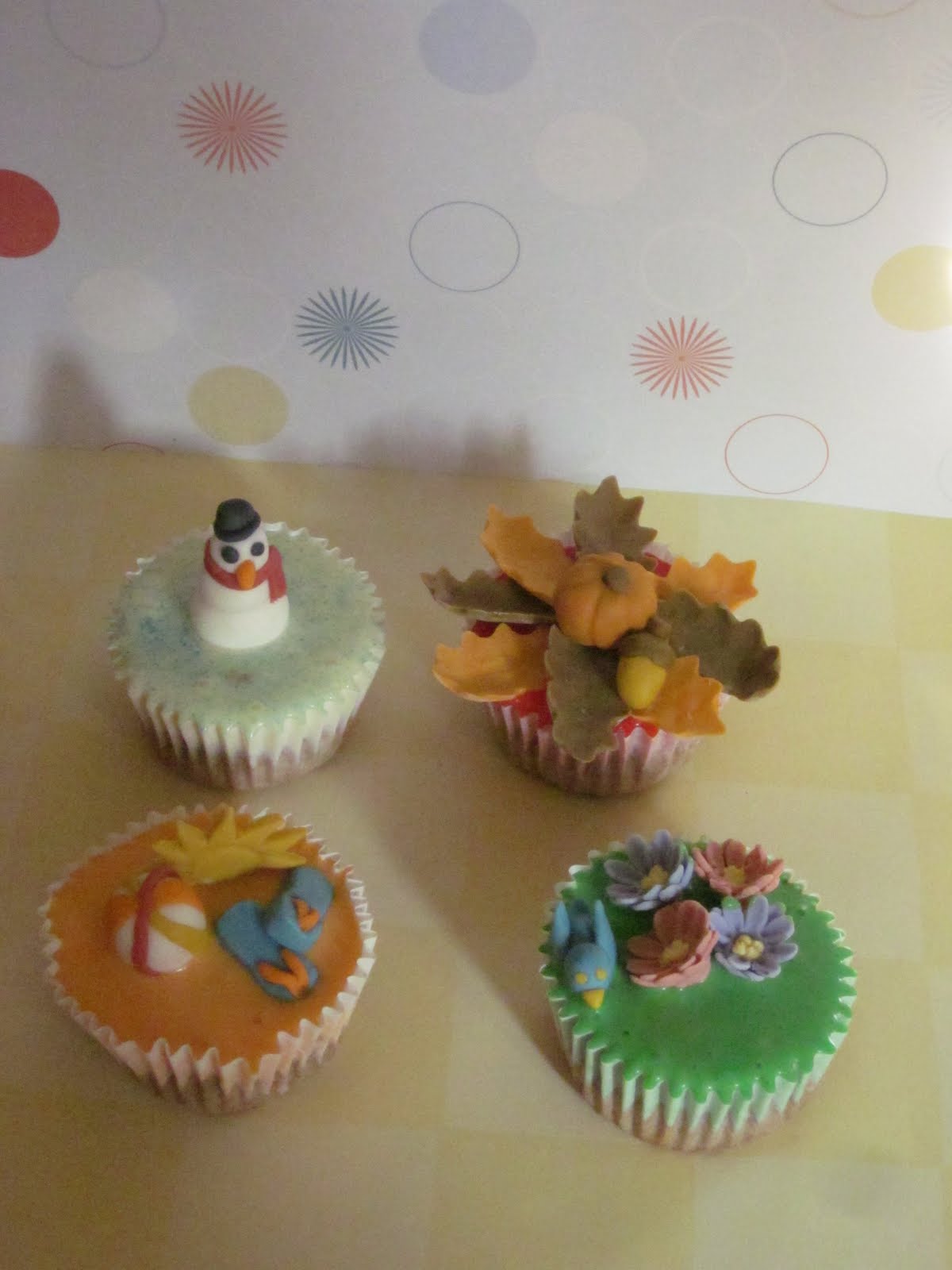 Second Generation Cake Design: 4 Season Cupcakes