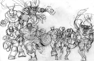 Marvel Comics of the 1980s: Avengers #300 homage by Simonson