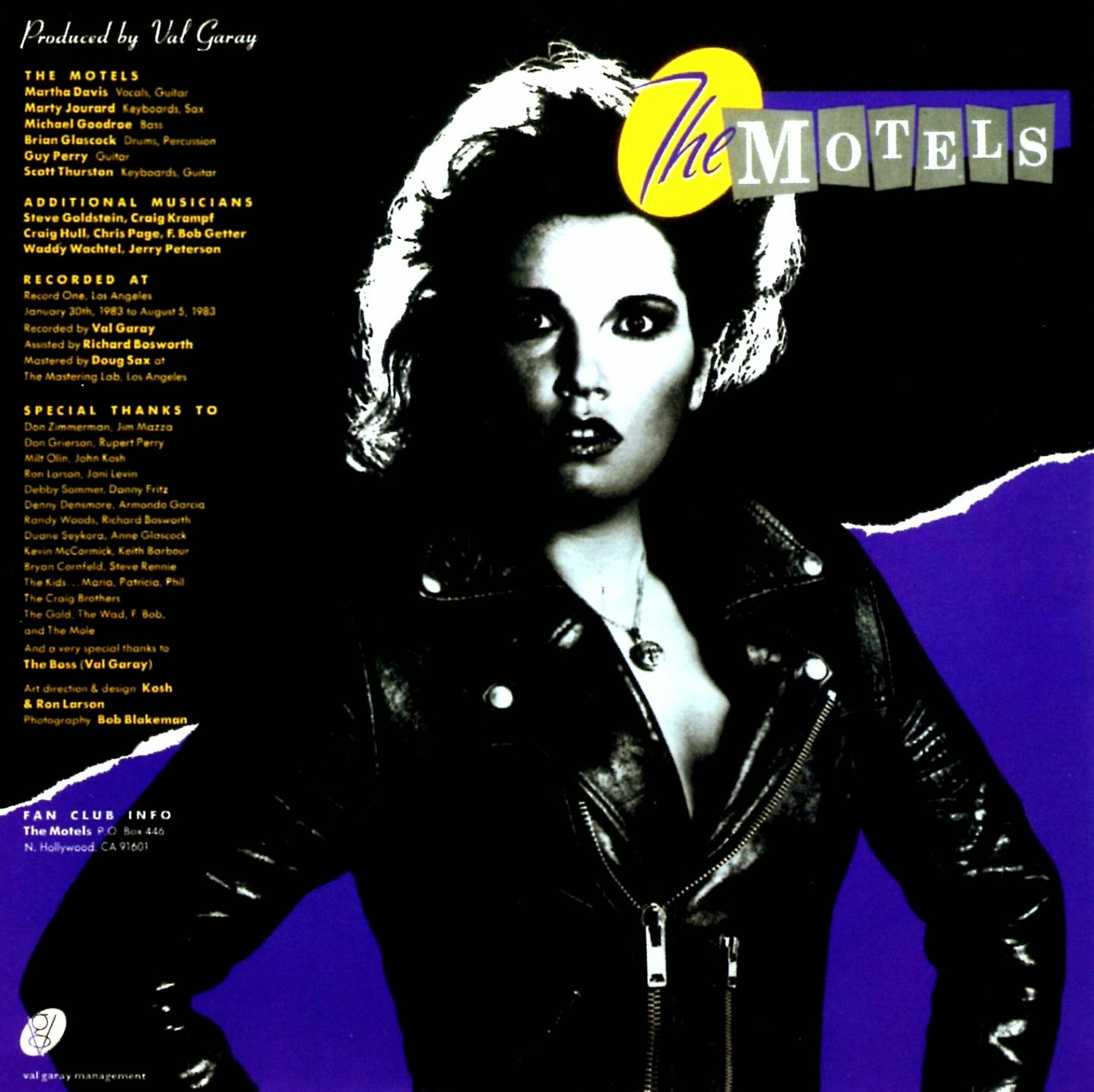 Lansure's Music Paraphernalia: THE MOTELS | MARTHA DAVIS | Press Kits ...