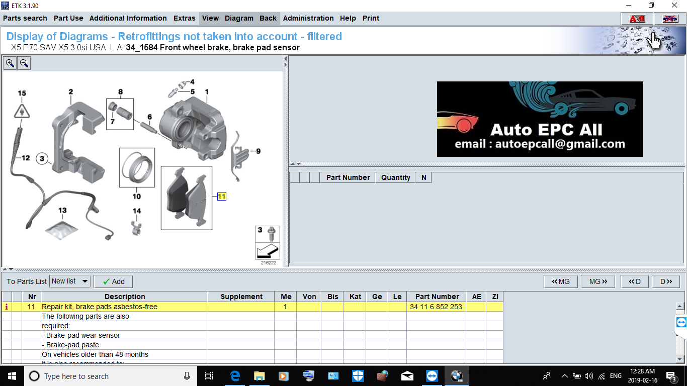 BMW \ Rolls Royce \ Mini ETK Parts Catalogue 01.2020