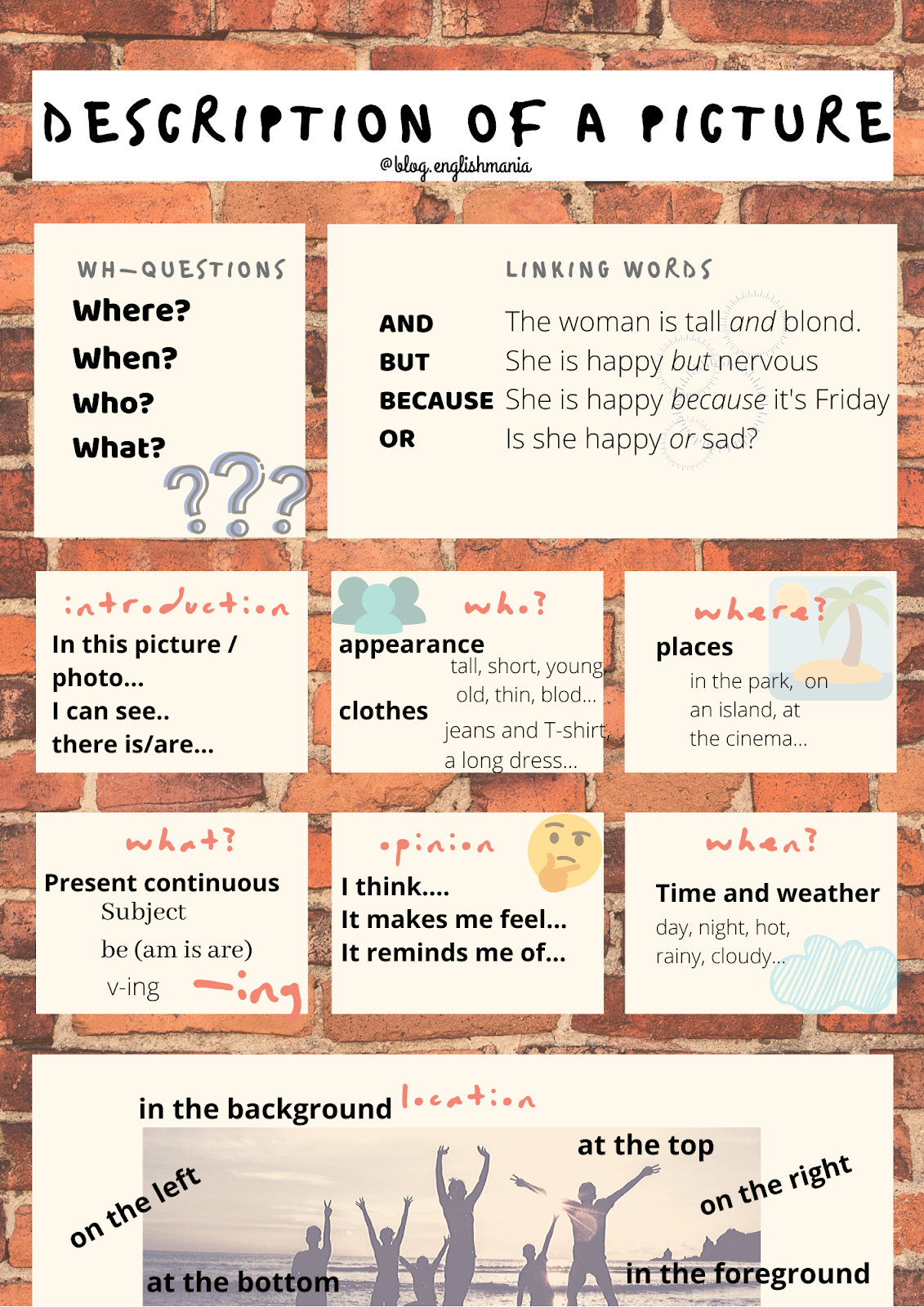 ENGLISHMANIA: Description of a picture