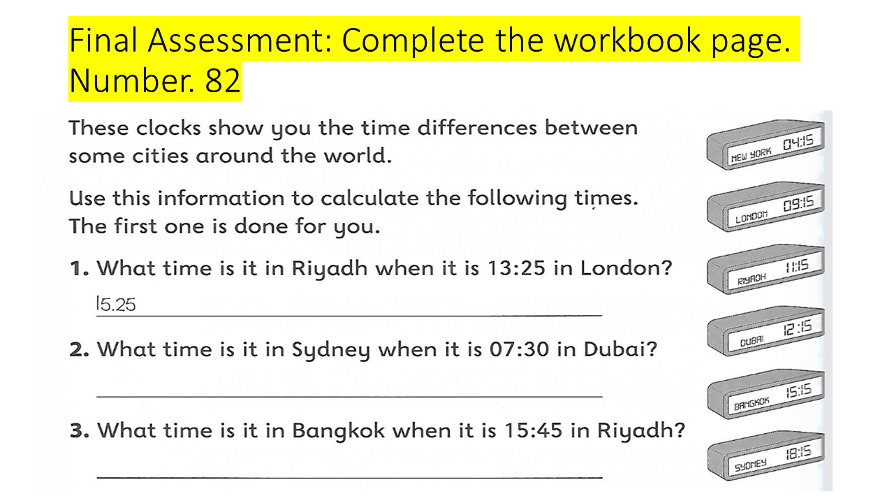 Math 6: Unit 9 : Time