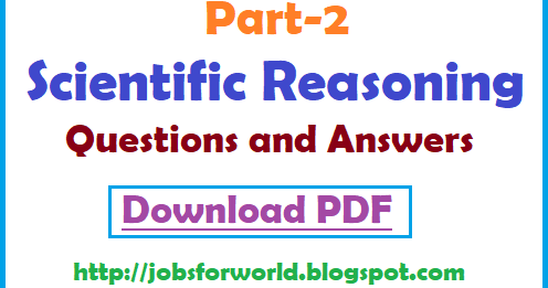 MCQs For All: Scientific Reasoning Questions and Answers pdf, Science ...
