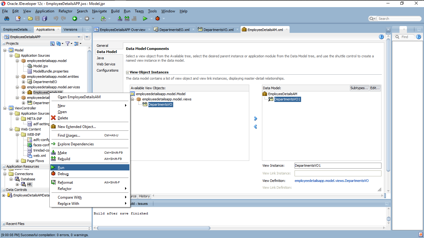 Creating First Oracle Adf Application