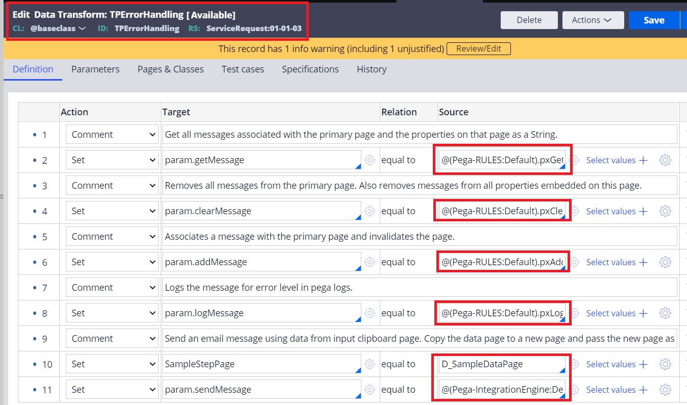 Pega Exception Handling In Connectors Pega Help Case Management Integration Data Pages