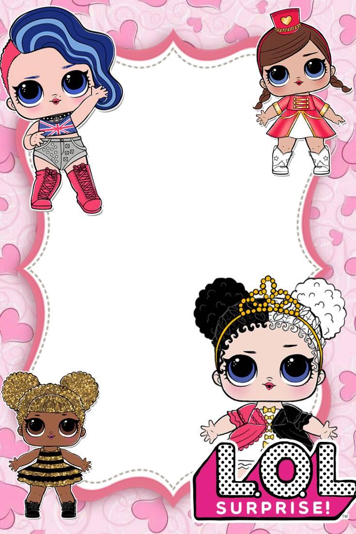 Mamá Decoradora: Plantillas tarjeta de invitación Lol Surprise