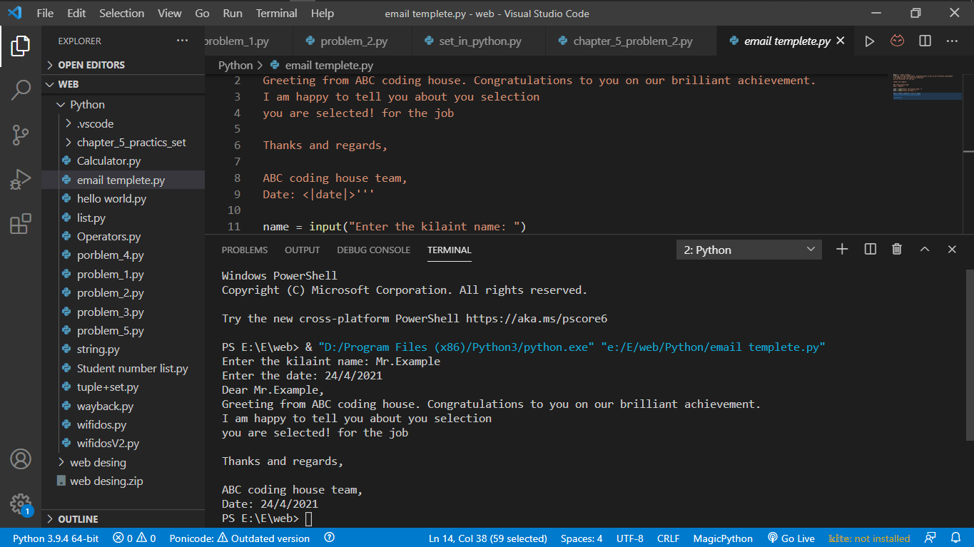Make A Email Template With Python Code Make A Email Template With Python Code
