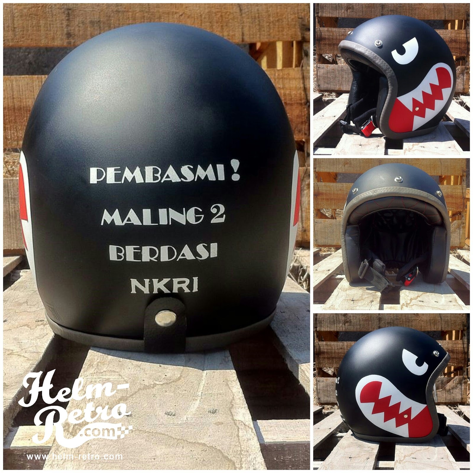 Desain Stiker Helm Lucu | Sticker Helm Keren