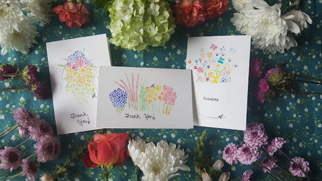 Arianne's Joys: Floral Watercolor Thank You Cards From Arianne's Joy ...