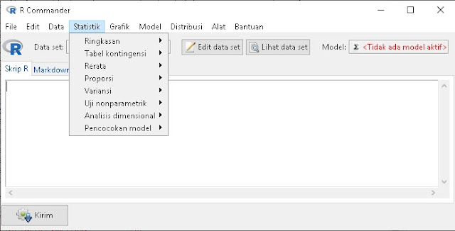 Tutorial R : Rcmdr pada RStudio | danialmahkya.com