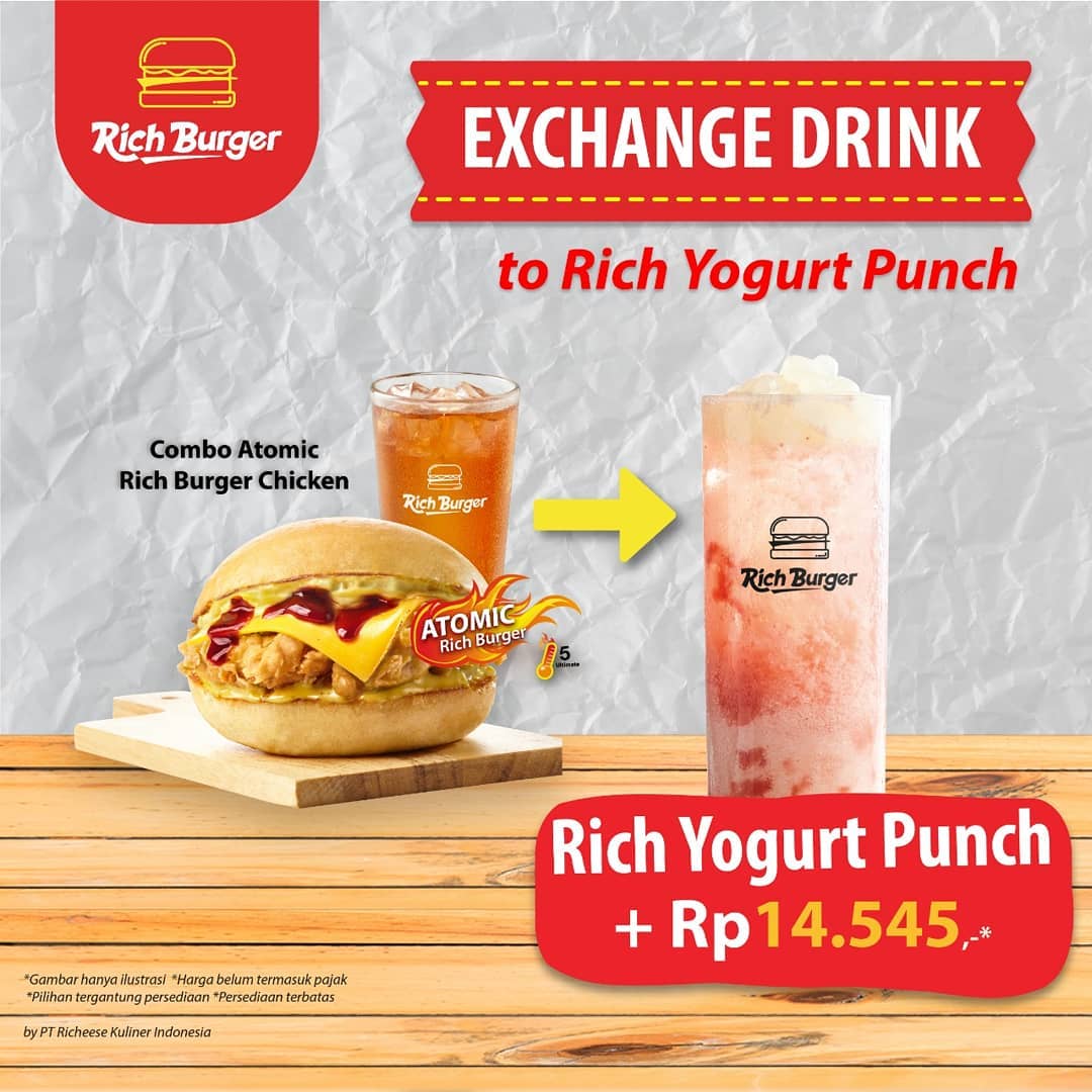 Richeese Factory Promo Rich Yogurt Punch Cuma + Rp 14.545* - scanharga