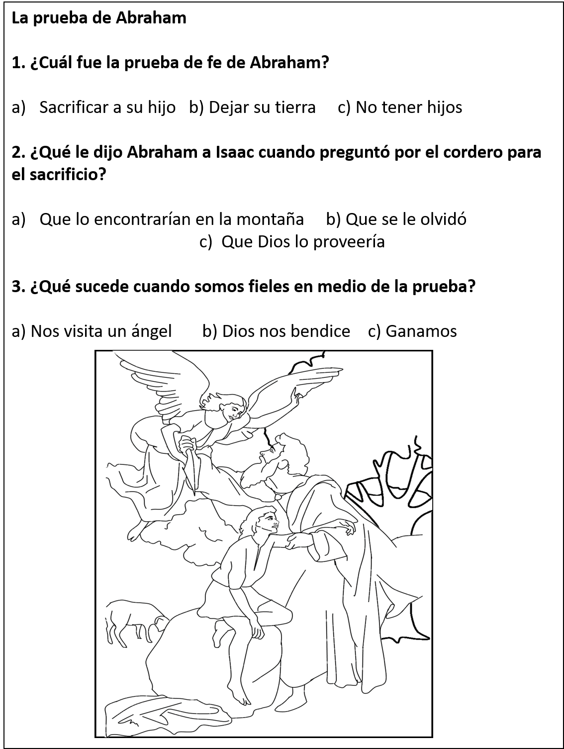 La prueba de Abraham - Mar de Vida Abundante