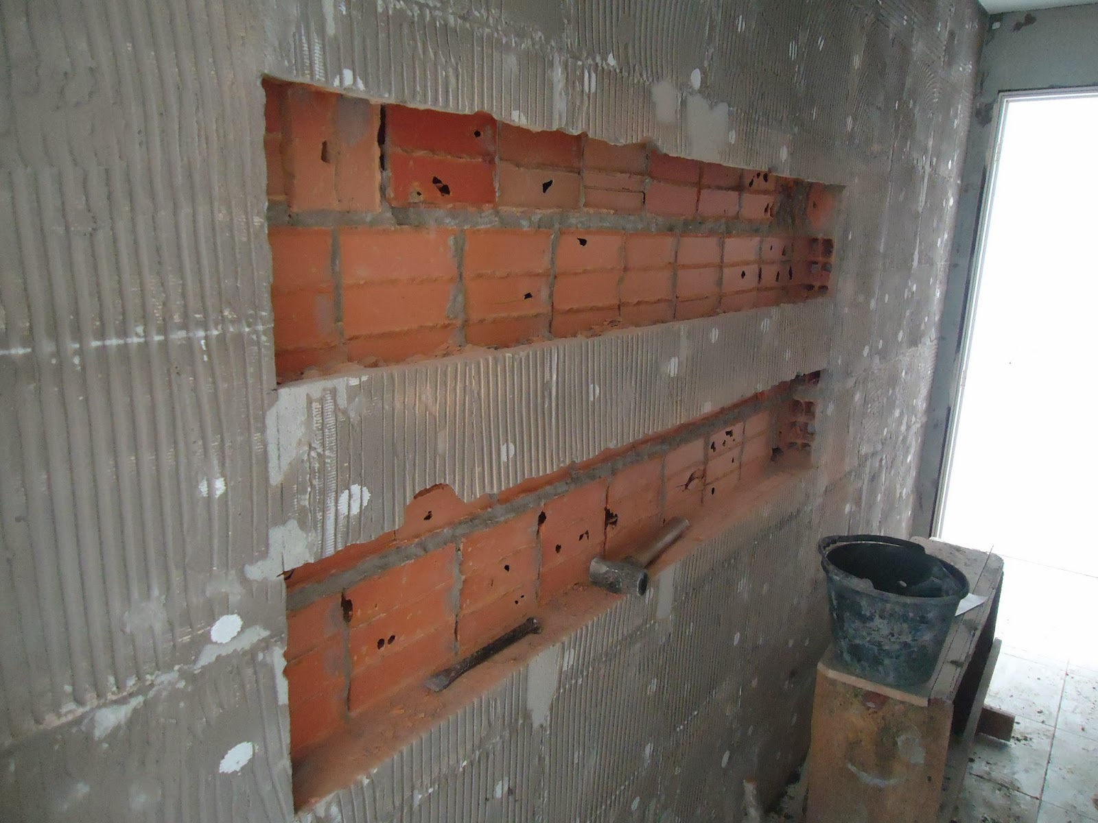 Blog Luz & Design: Diário de obra: Nichos na parede