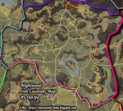 New World: Brightwood iron map