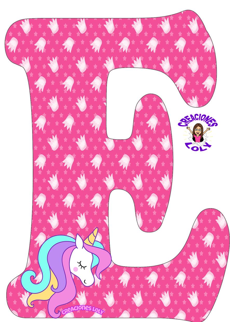 Creaciones Loly: Abecedario Unicornio