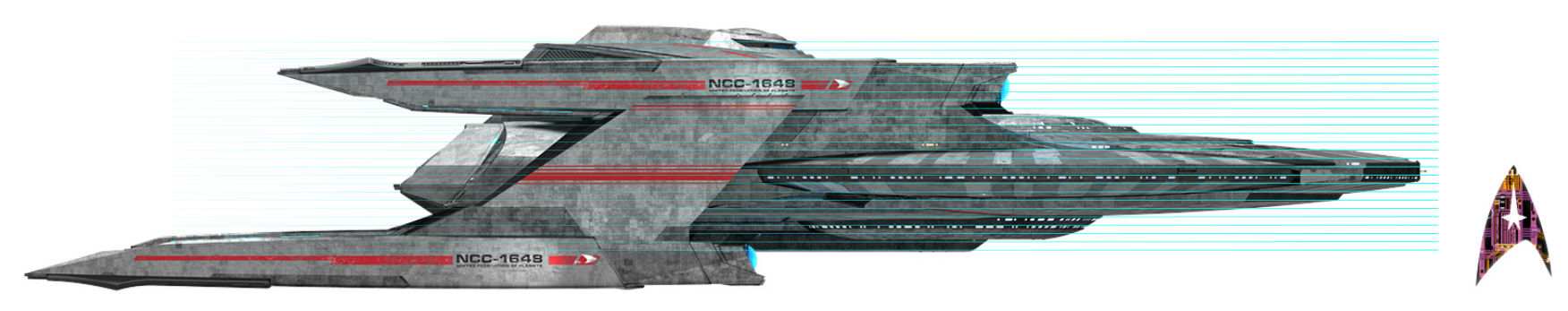 FLEETYARD STAR TREK modeling blog: The size of the USS Europa NCC-1648 ...