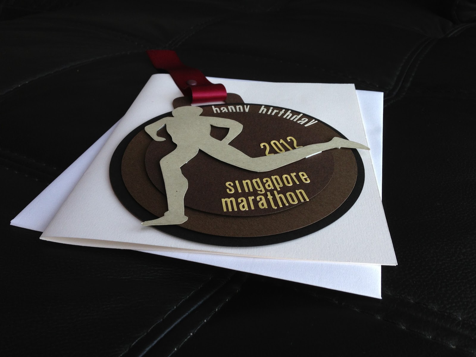 Fluffyheartz ♥: Birthday Card for a Marathon Runner
