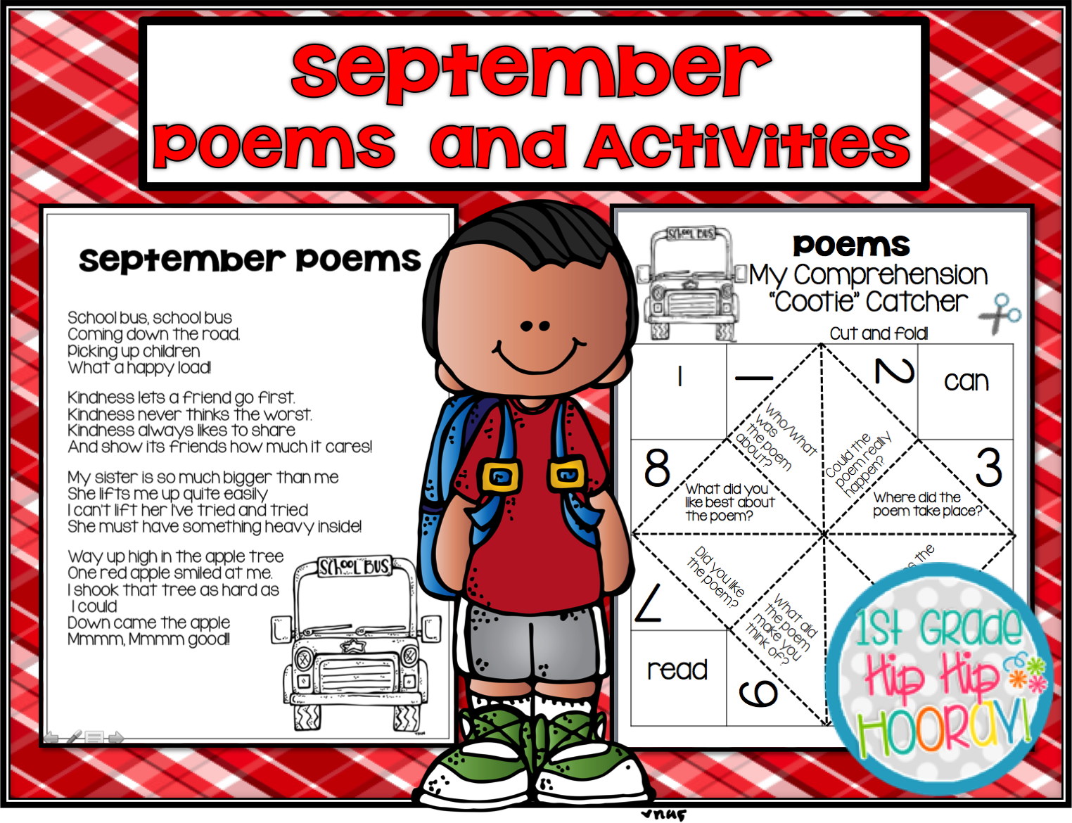 1st Grade Hip Hip Hooray!: September Poetry
