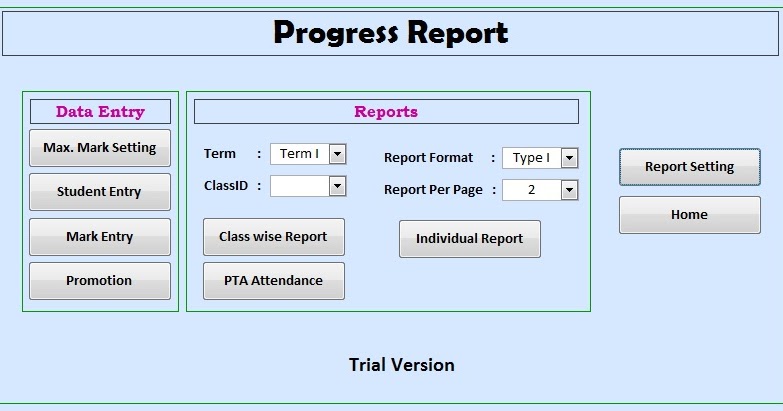 Progress Report Generator.. - Mujeeb