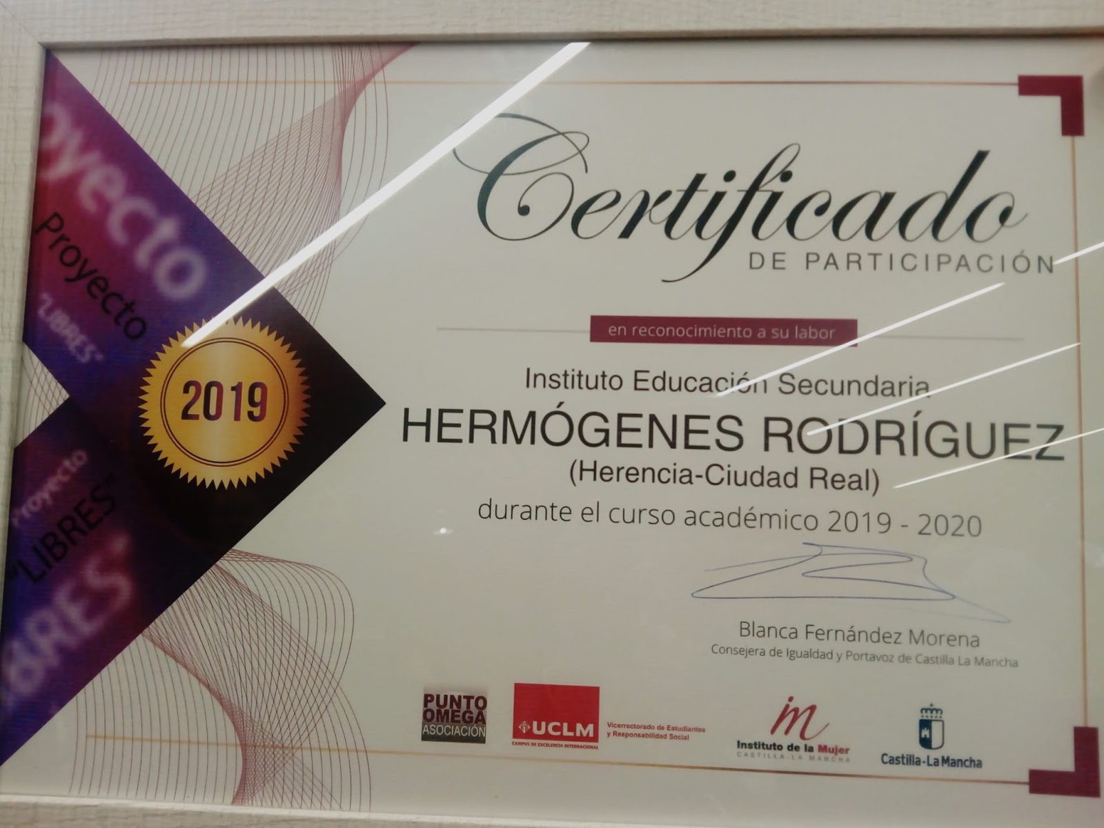 I.E.S. HERMÓGENES RODRÍGUEZ: 2019