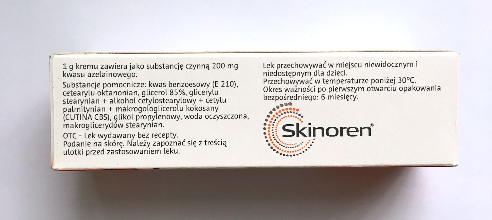 Skincare Notebook: Skinoren Cream 20 % 200 mg/g 30 g Review
