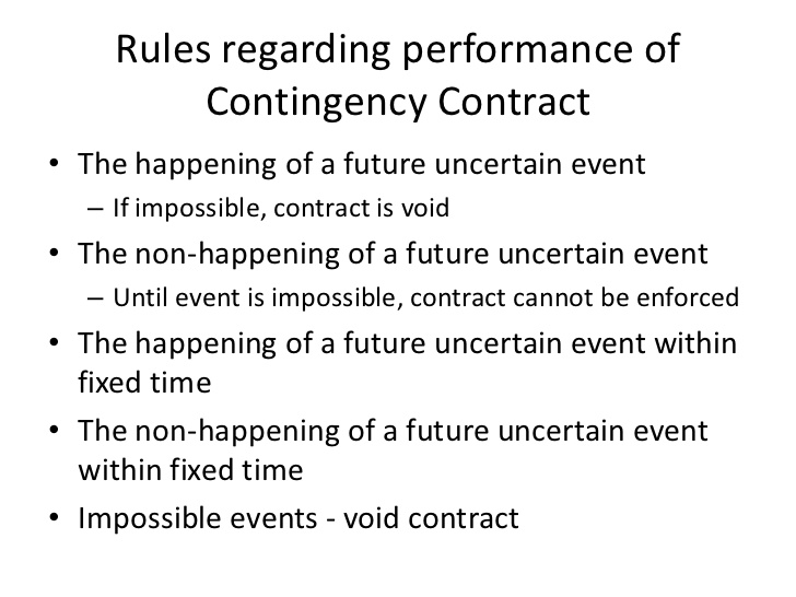 Contingent Contract
