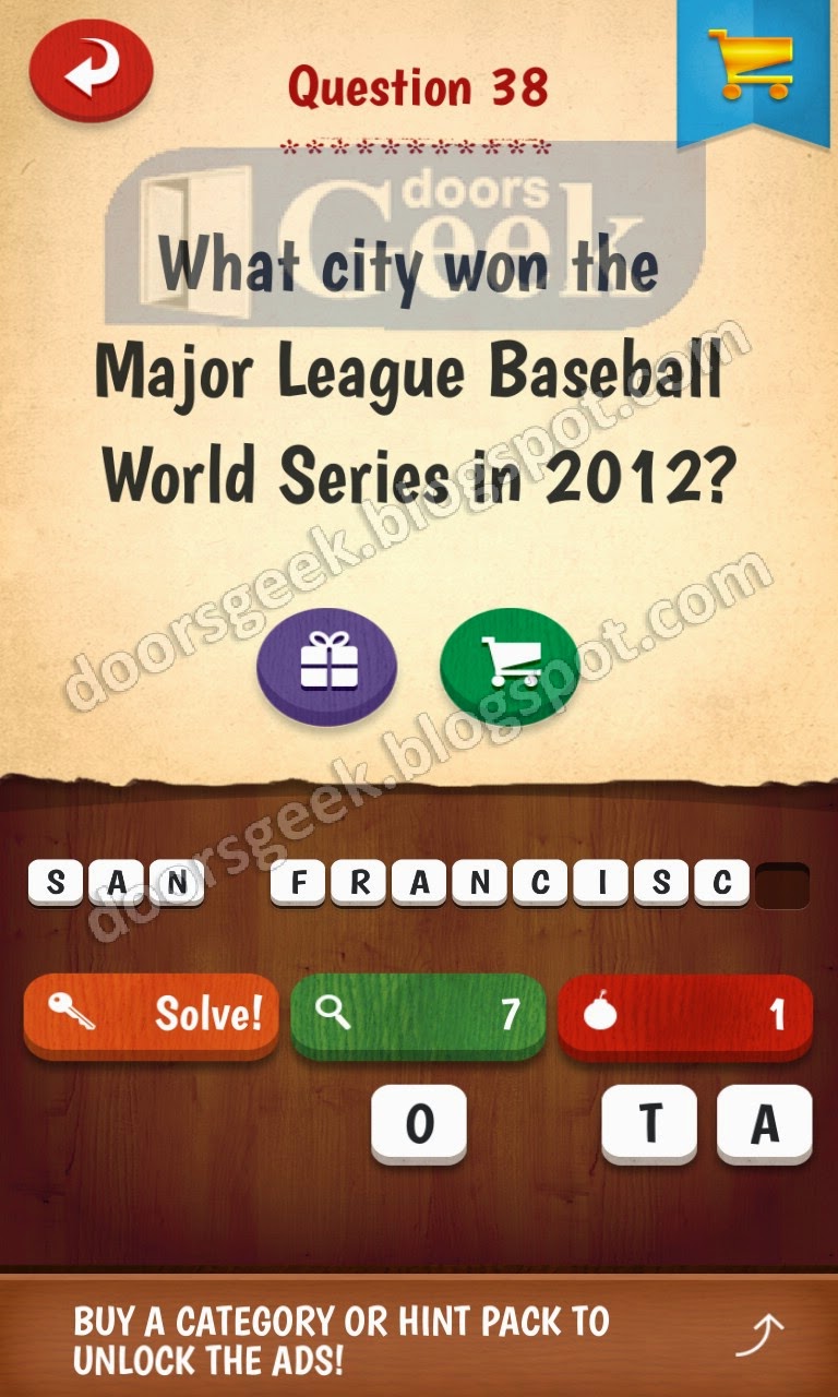 The American Quiz - Level 38 ~ Doors Geek