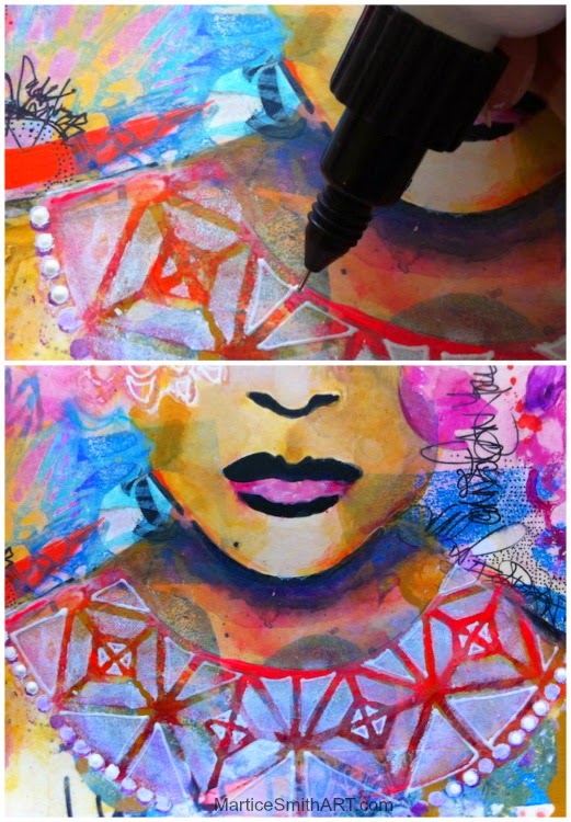 StencilGirl Talk: Multi-Layer Art Journal Page with StencilGirl Guest ...