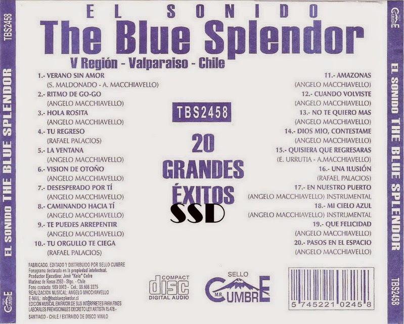 ENTRE MUSICA: THE BLUE ESPLENDOR - 20 Grandes Exitos