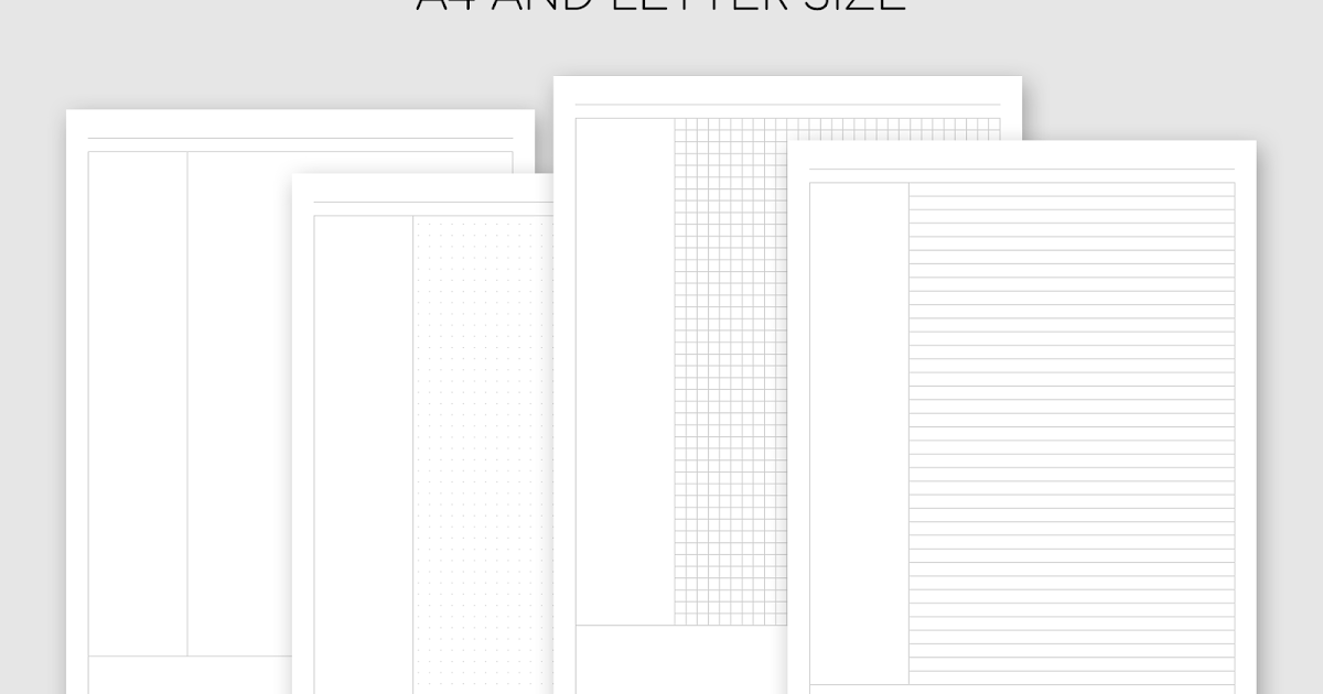 Printable Cornell Notes Template Printable Cornell Notes Template