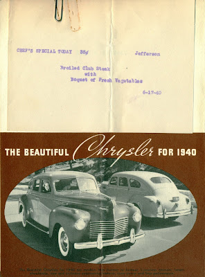 The American Menu: A Vital City