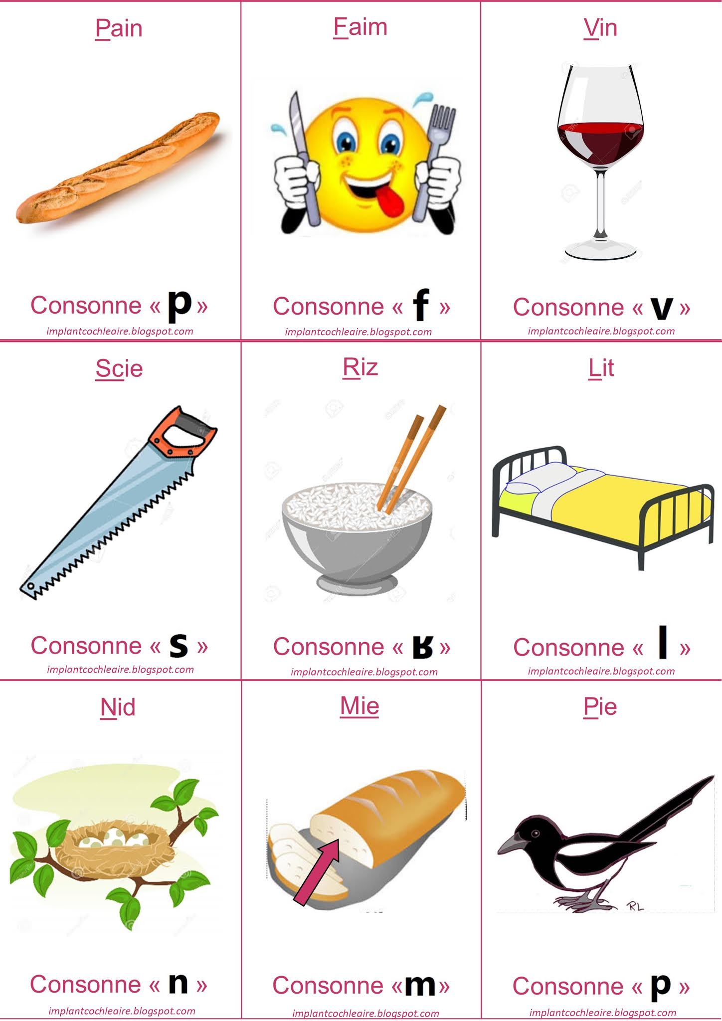 Exercice de discrimination auditive pour enfant sourd