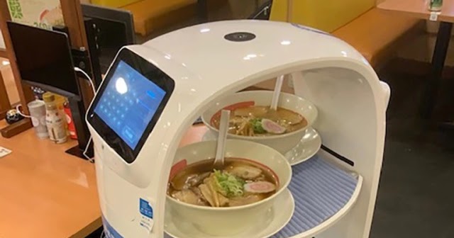 "Unit K-1" Robot Pelayan di Restoran Ramen Kourakuen Jepang - Boku no Blog