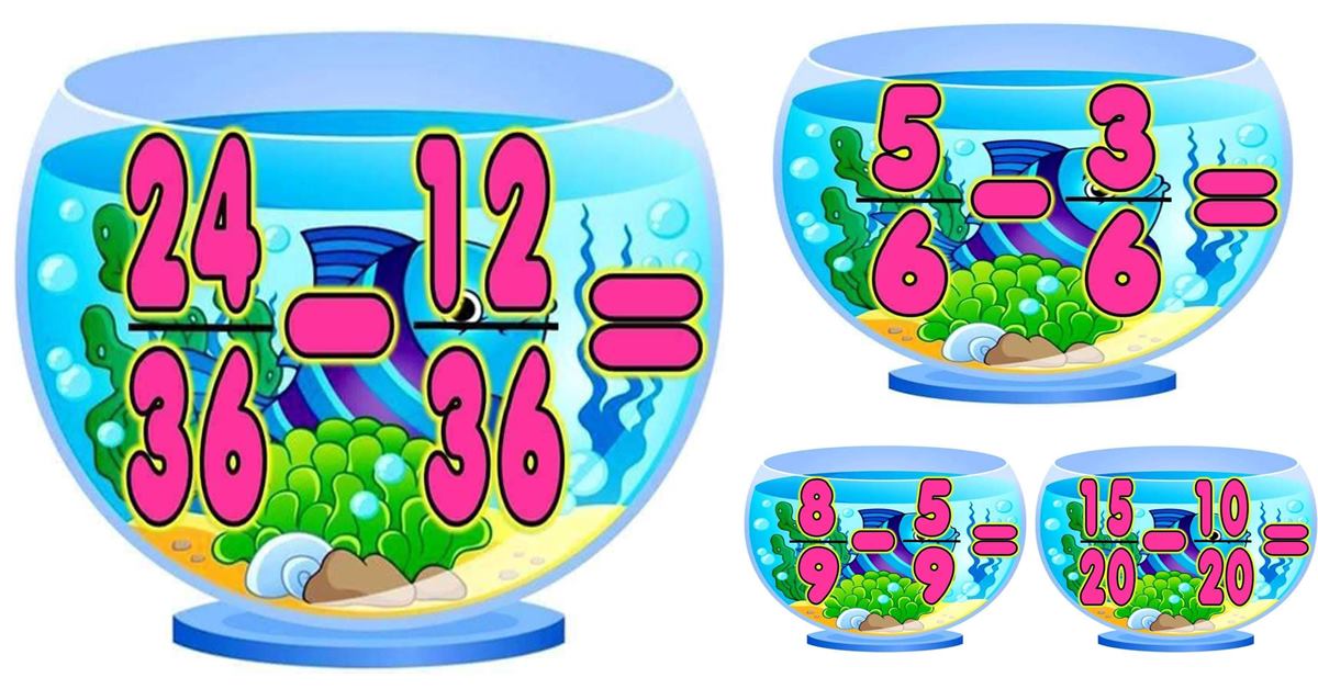 Fish Bowl Graphic Organizer of Addition and Subtraction of Fraction ...