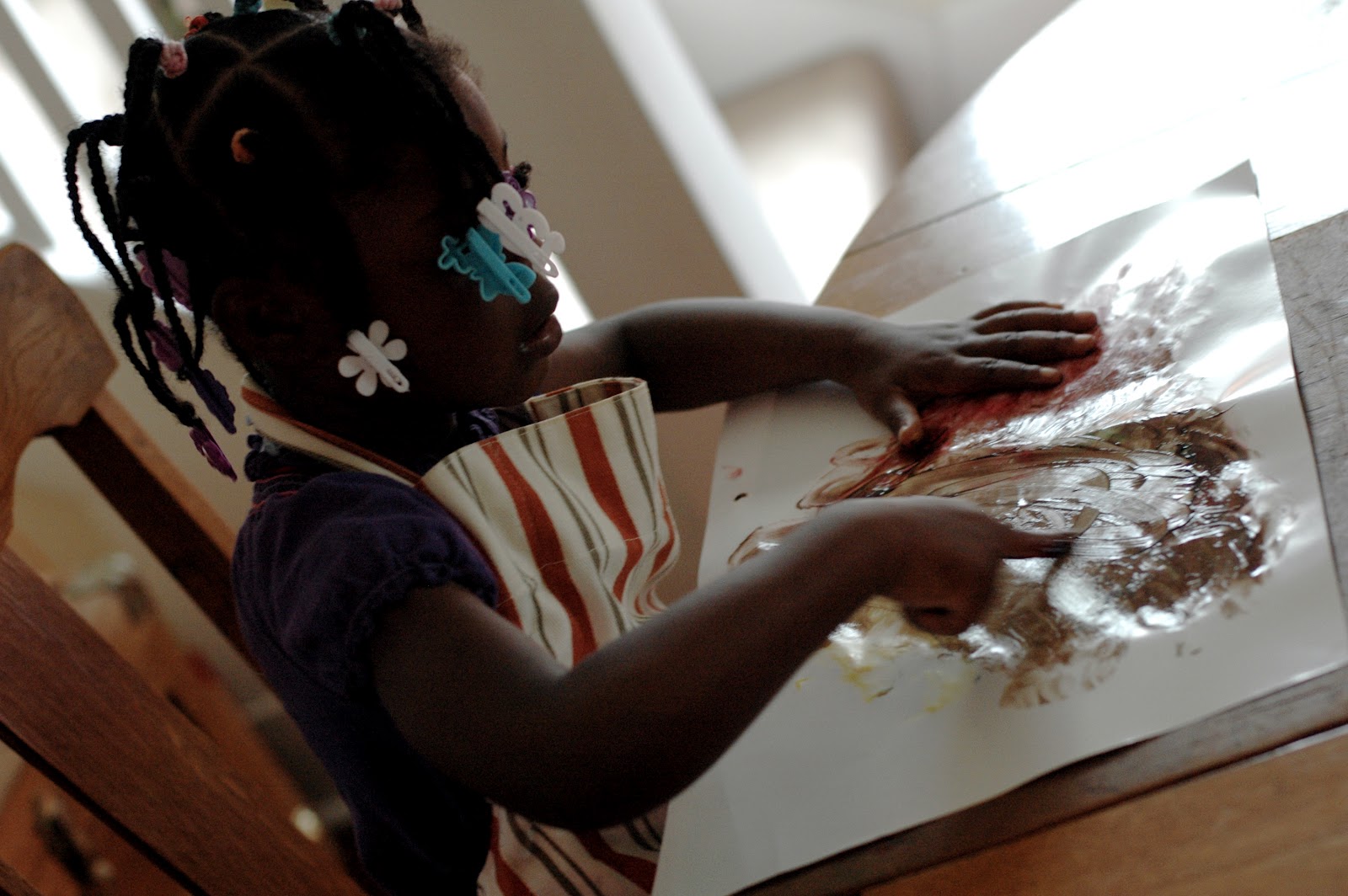 create (with kids): textured finger-paint - FreshlyPlanted