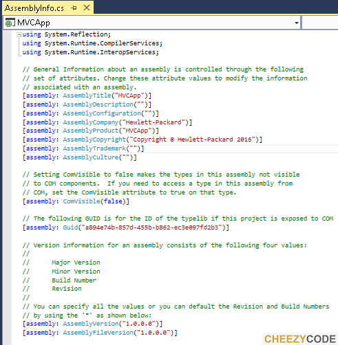 Asp Net Mvc5 Solutionproject Structure
